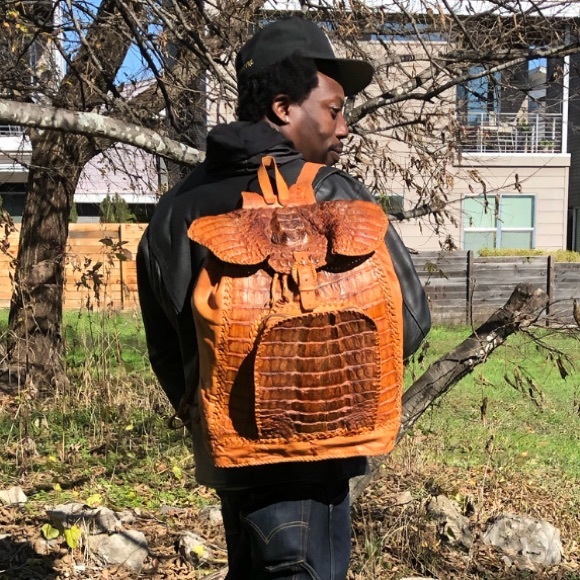 Bags | Genuine Alligator Backpack | Poshmark